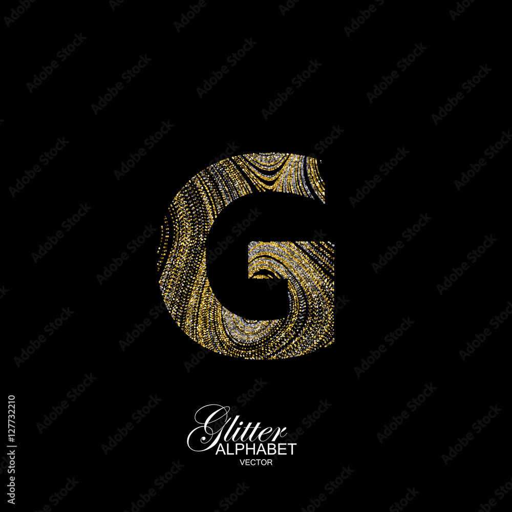 Curly textured Letter G. Stock Vector | Adobe Stock