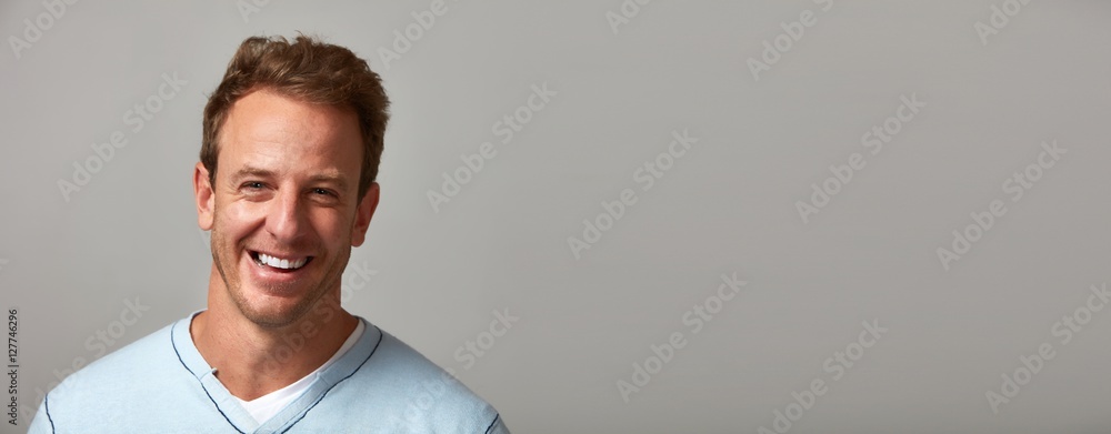 Smiling man. Stock Photo | Adobe Stock