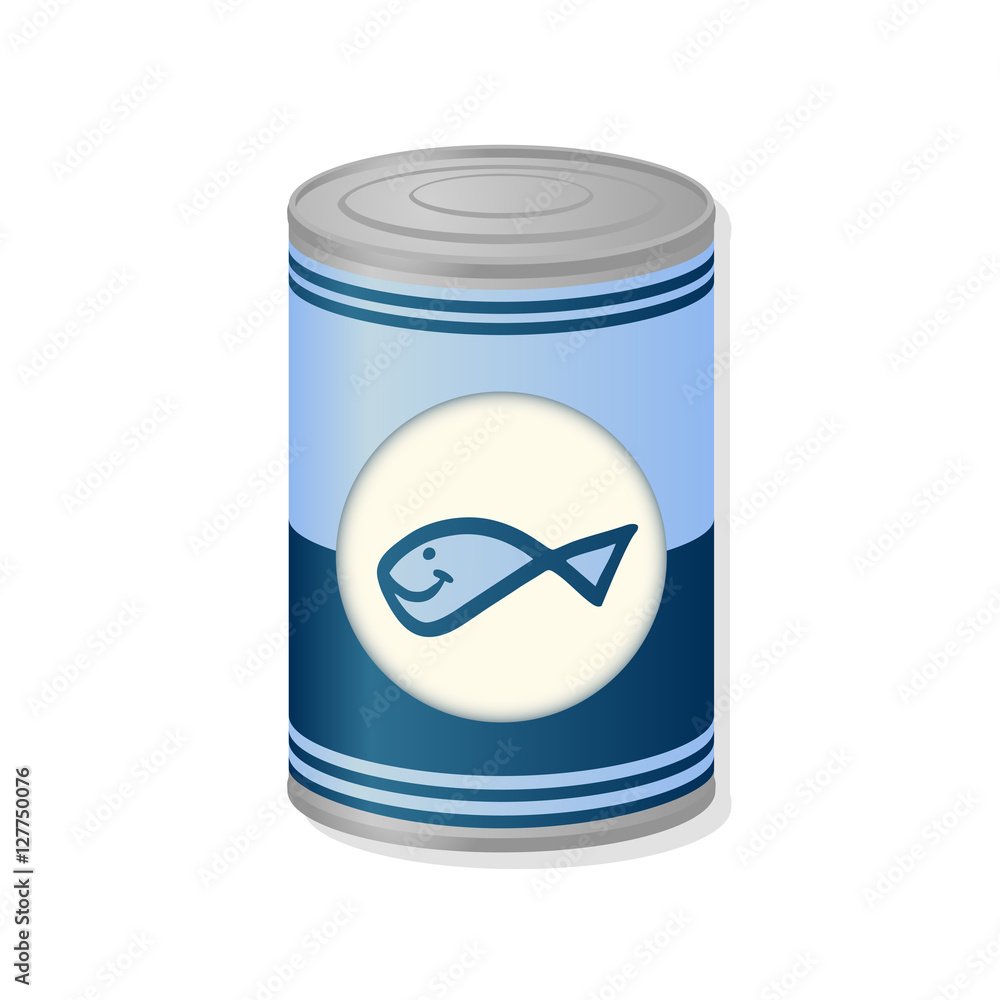 fish metal can Stock Vector | Adobe Stock