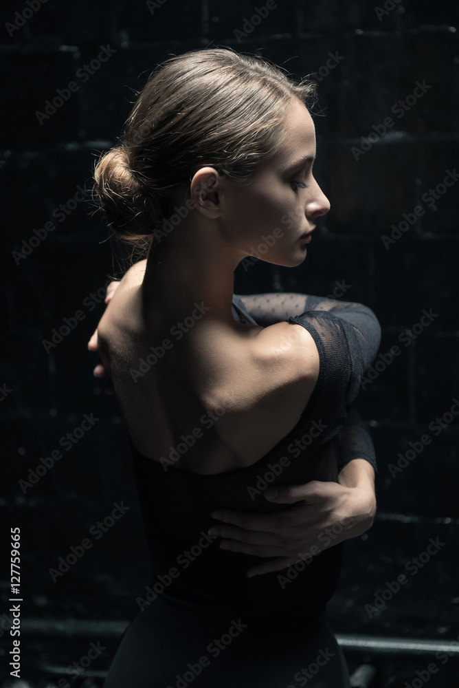 Charismatic dancer standing in a full back position Stock Photo | Adobe ...