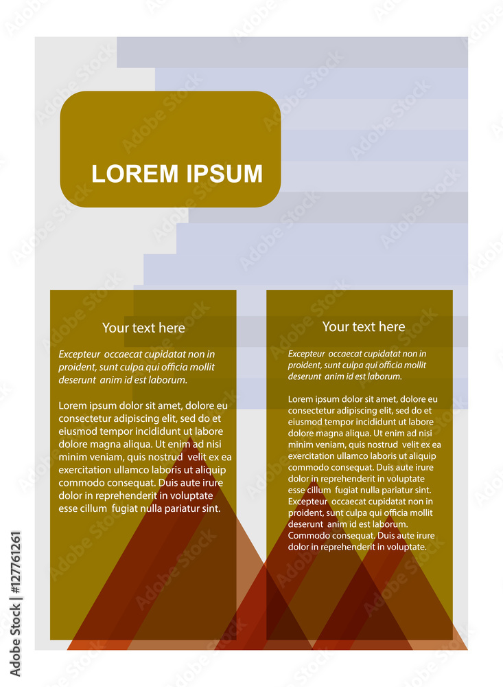 Vector template banner size A4 Stock Vector | Adobe Stock