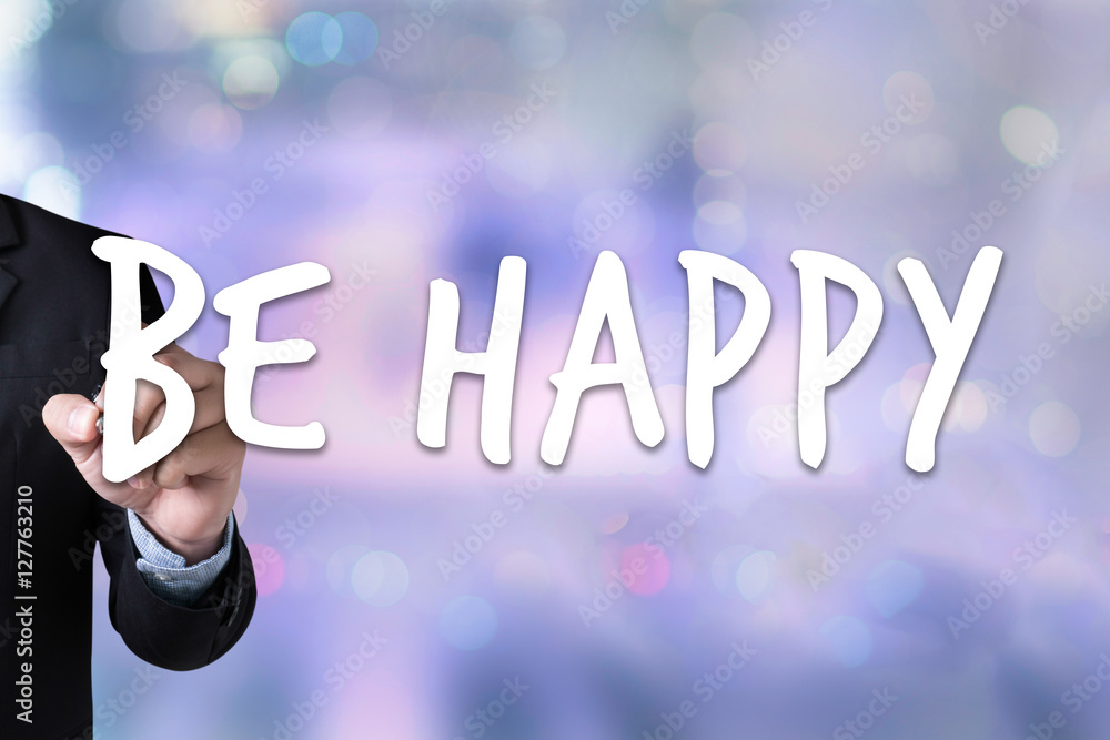 Be Happy Joyful Free Happy Enjoyment Playful Freedom Happiness L Stock ...