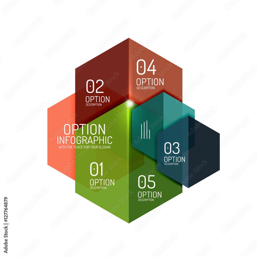 Paper infographic layout design templates Stock Vector | Adobe Stock