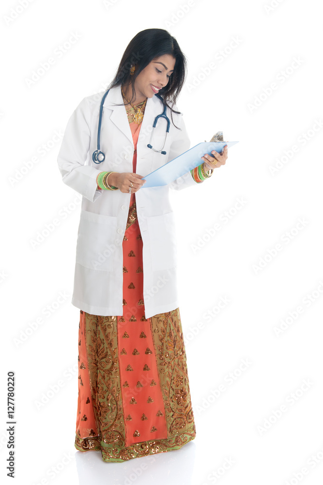 Full body Indian woman medical doctor Stock Photo | Adobe Stock