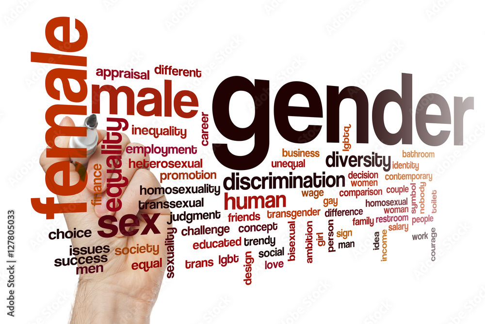 Foto de Gender word cloud concept do Stock | Adobe Stock