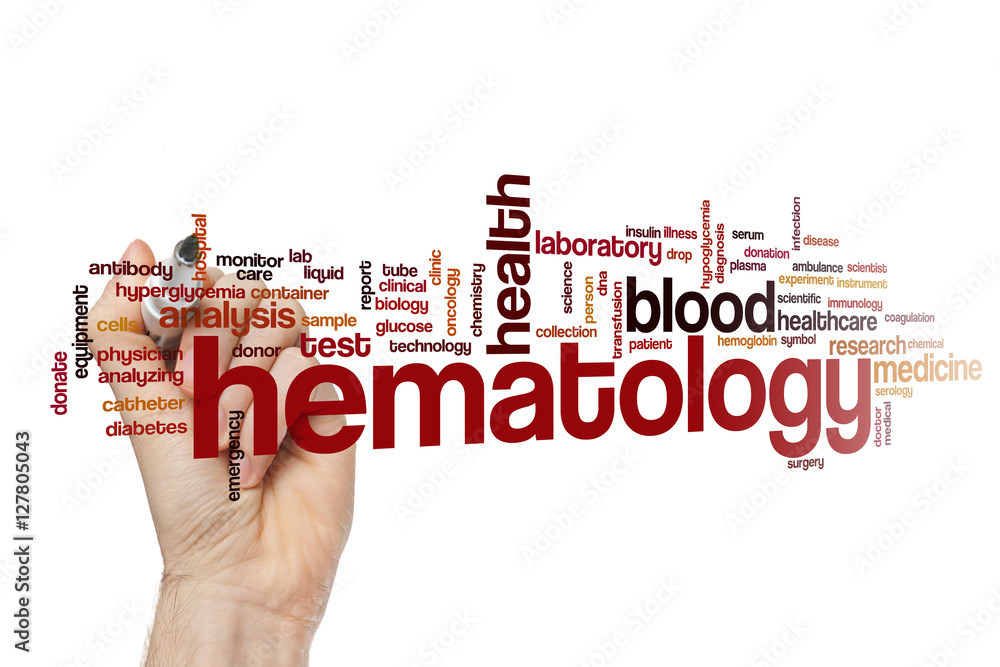 Hematology word cloud Stock Illustration | Adobe Stock