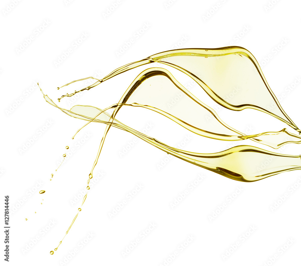 engine oil splashing isolated on white background Stock Photo | Adobe Stock