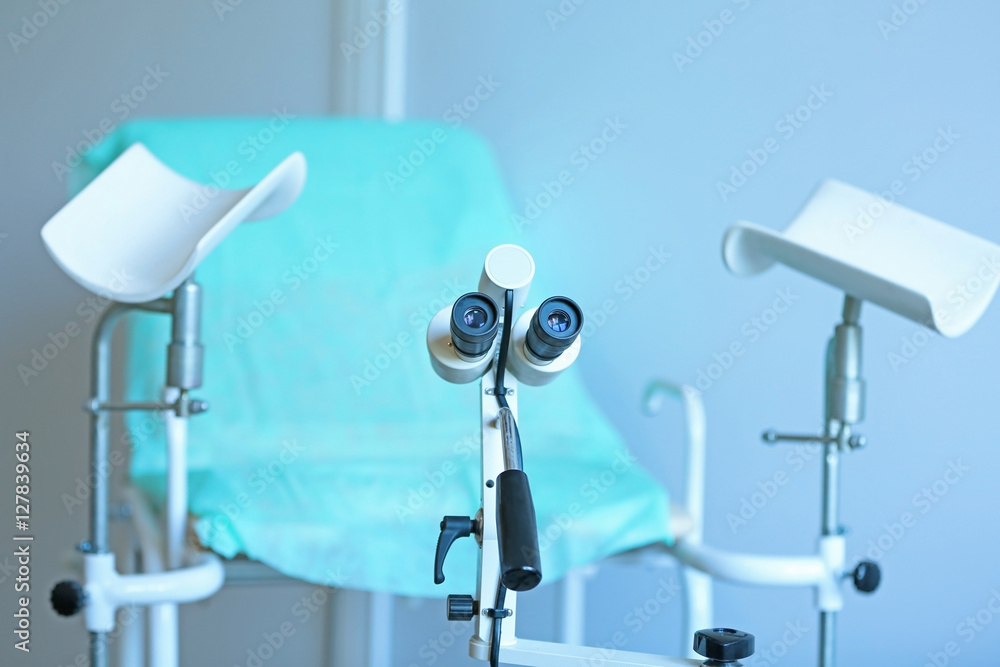 Colposcope in gynecological room Stock Photo | Adobe Stock