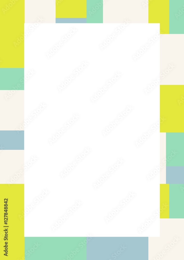 Modern abstract frame in a4 size. Vector illustration. Stock Vector ...