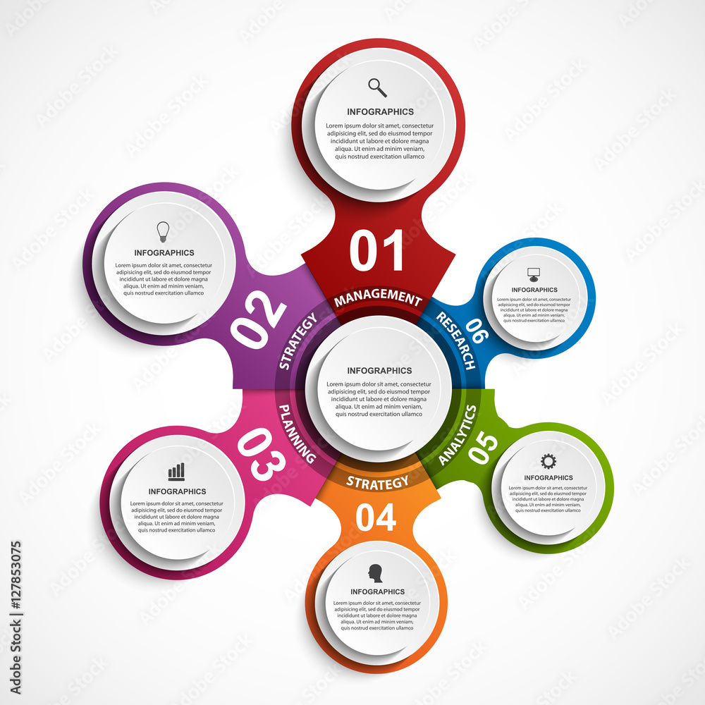 Abstract options infographics template. Infographics for business ...