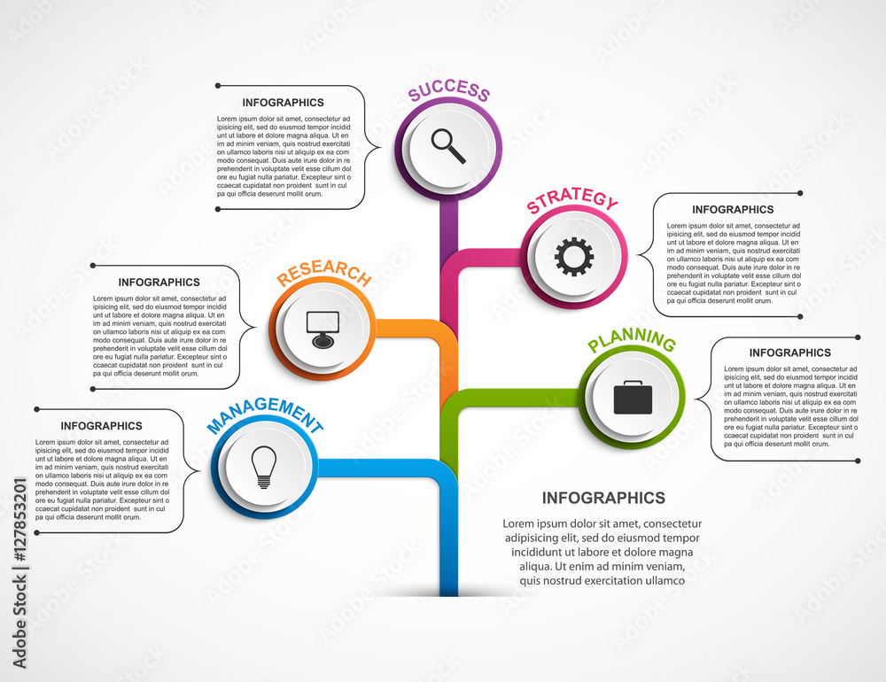 Infographic design organization chart template. Infographics for ...