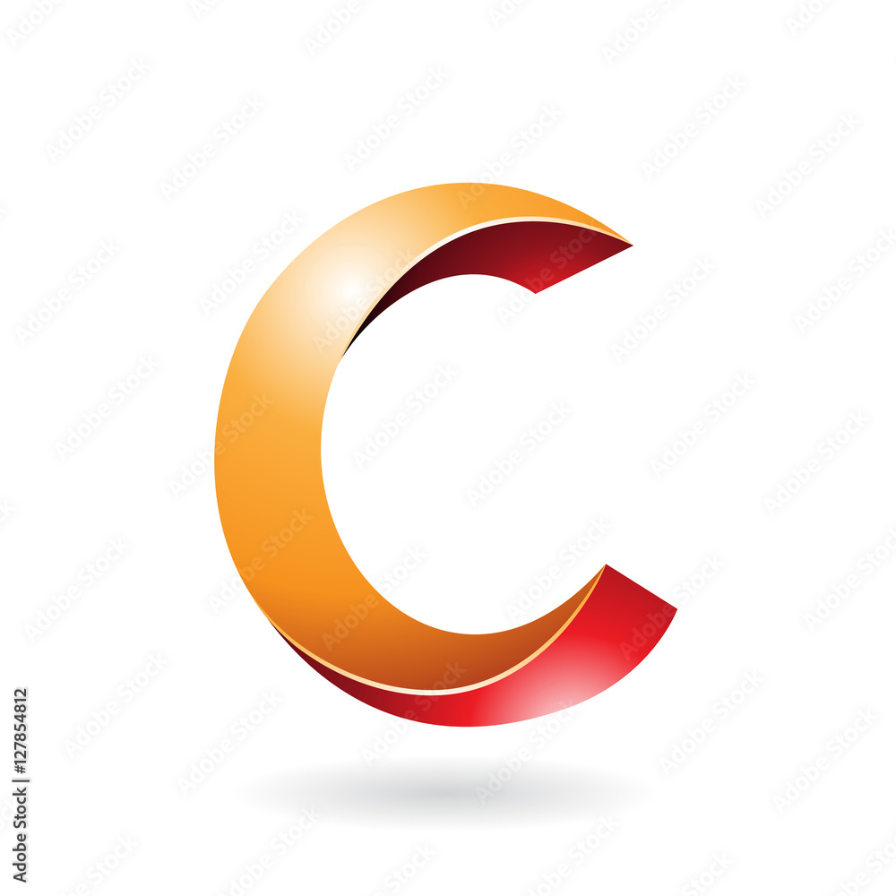 Abstract Symbol of Letter C Stock Vector | Adobe Stock