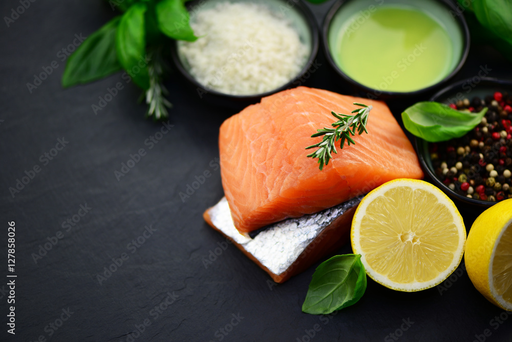 Lachsfilet Stock Photo | Adobe Stock