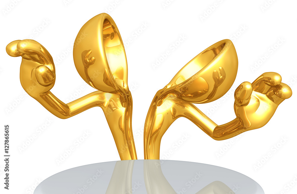 The Original 3D Character Illustration Split In Half Stock Illustration ...