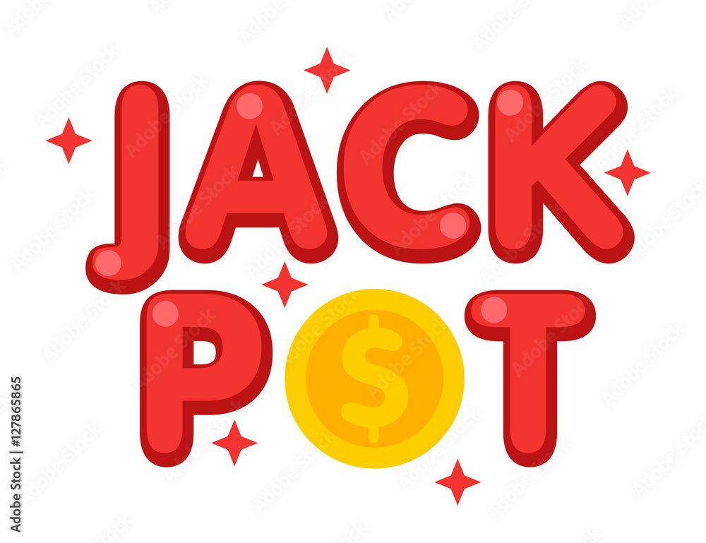 Vettoriale Stock Illustration of Jack pot in flat style. | Adobe Stock