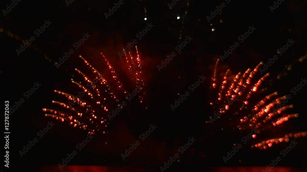 Flashes and Sparks Celebration in a Grand Scale Fireworks Throwing Money Away Event in a Big Way ...