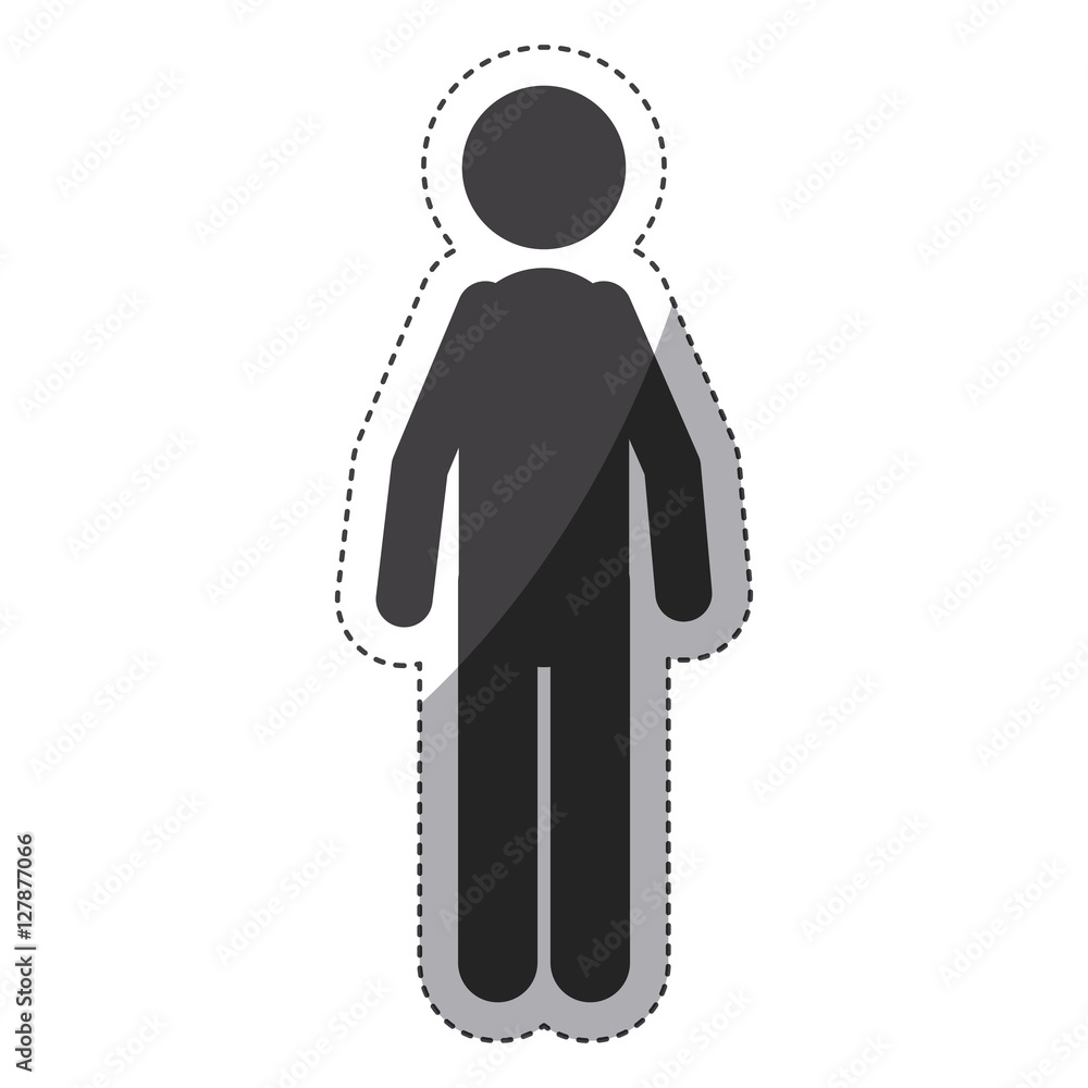 Pictogram icon. People person figure and human theme. Isolated design ...