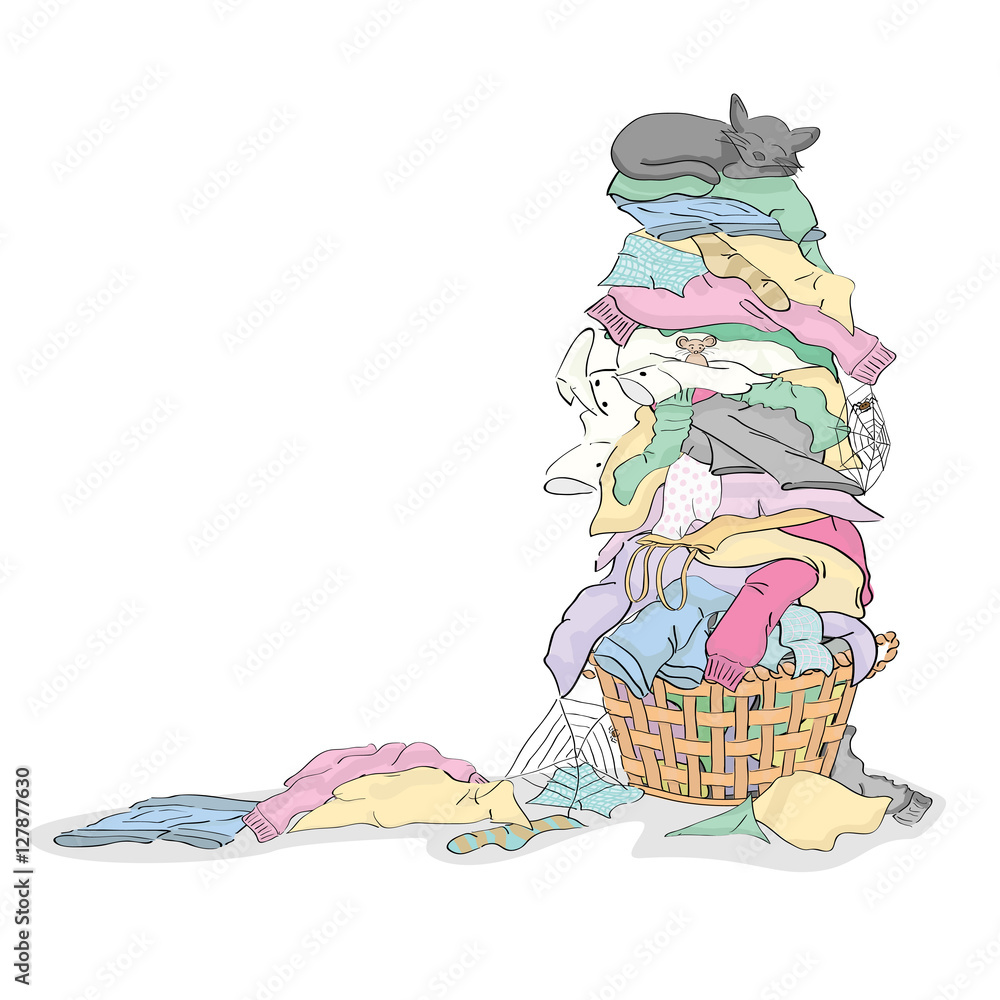 Laundry Pile Clipart