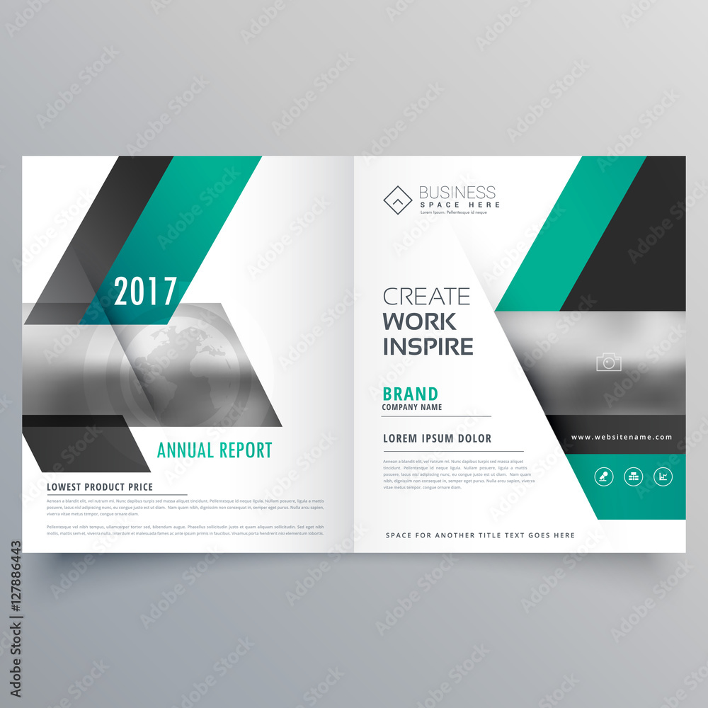 company cover page magazine booklet design for your brand Stock Vector ...