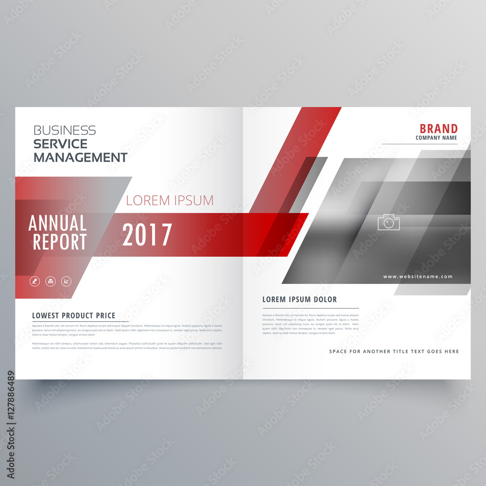 stylish brand identity business magazine cover page template Stock ...