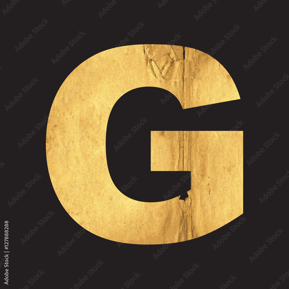 Uppercase letter G of the English alphabet Stock Vector | Adobe Stock