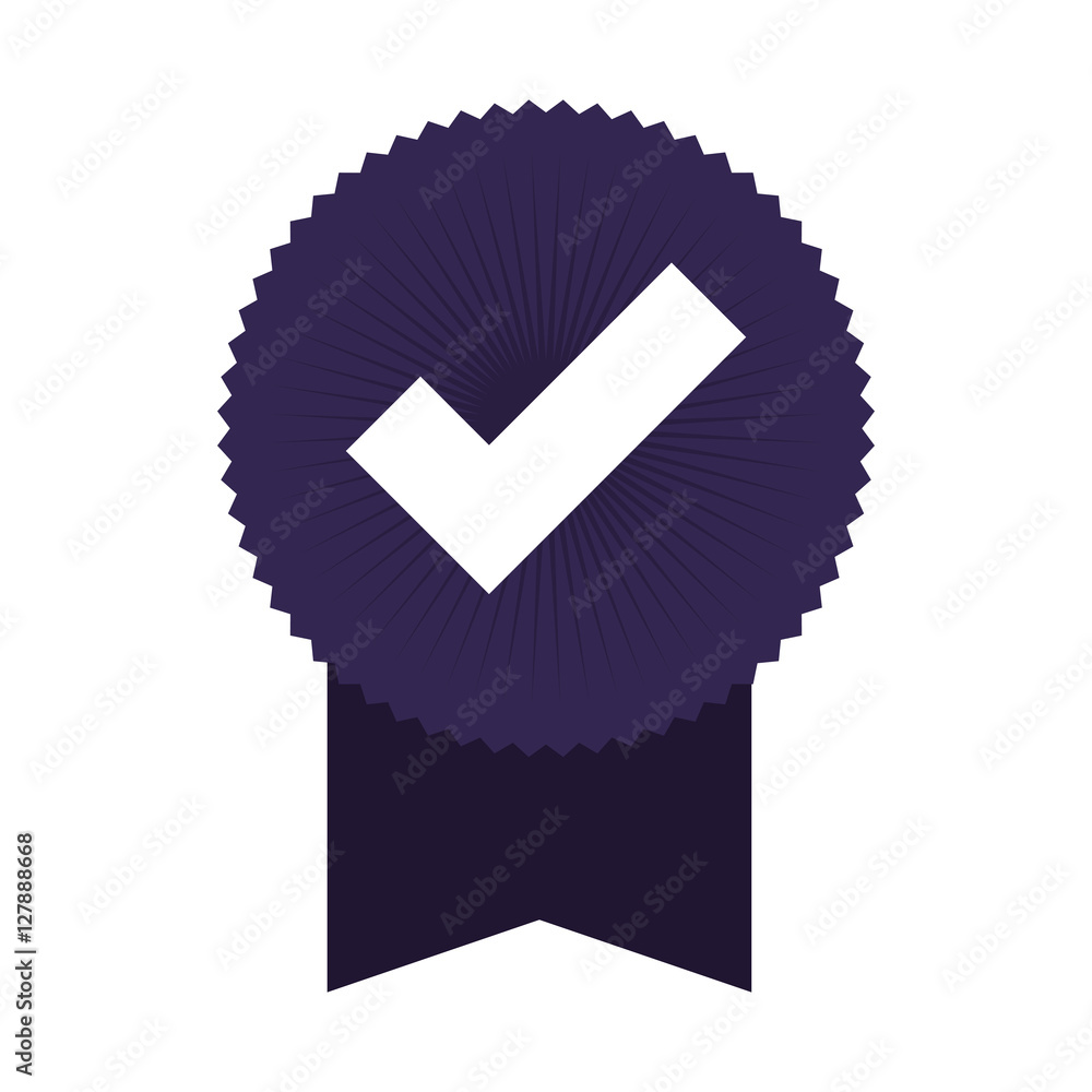 Seal of guarantee with approval symbol vector illustration design Stock ...
