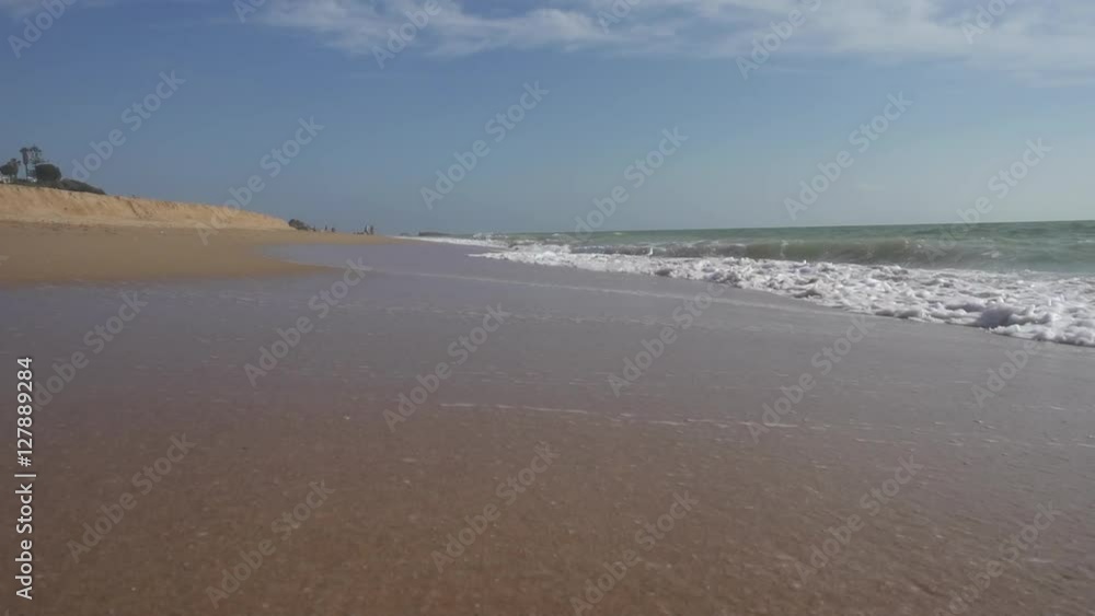 Atlantic coast. Video recorded on a Sony camera with a frequency of 100 ...