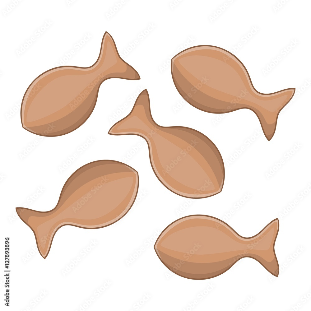 Cat dry food icon. Cartoon illustration of cat dry food vector icon for ...