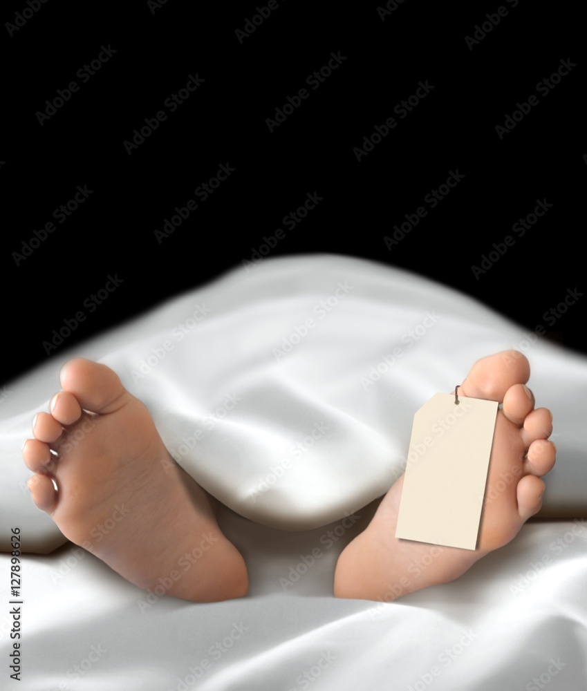 Dead person body lying in the morgue Stock Photo | Adobe Stock