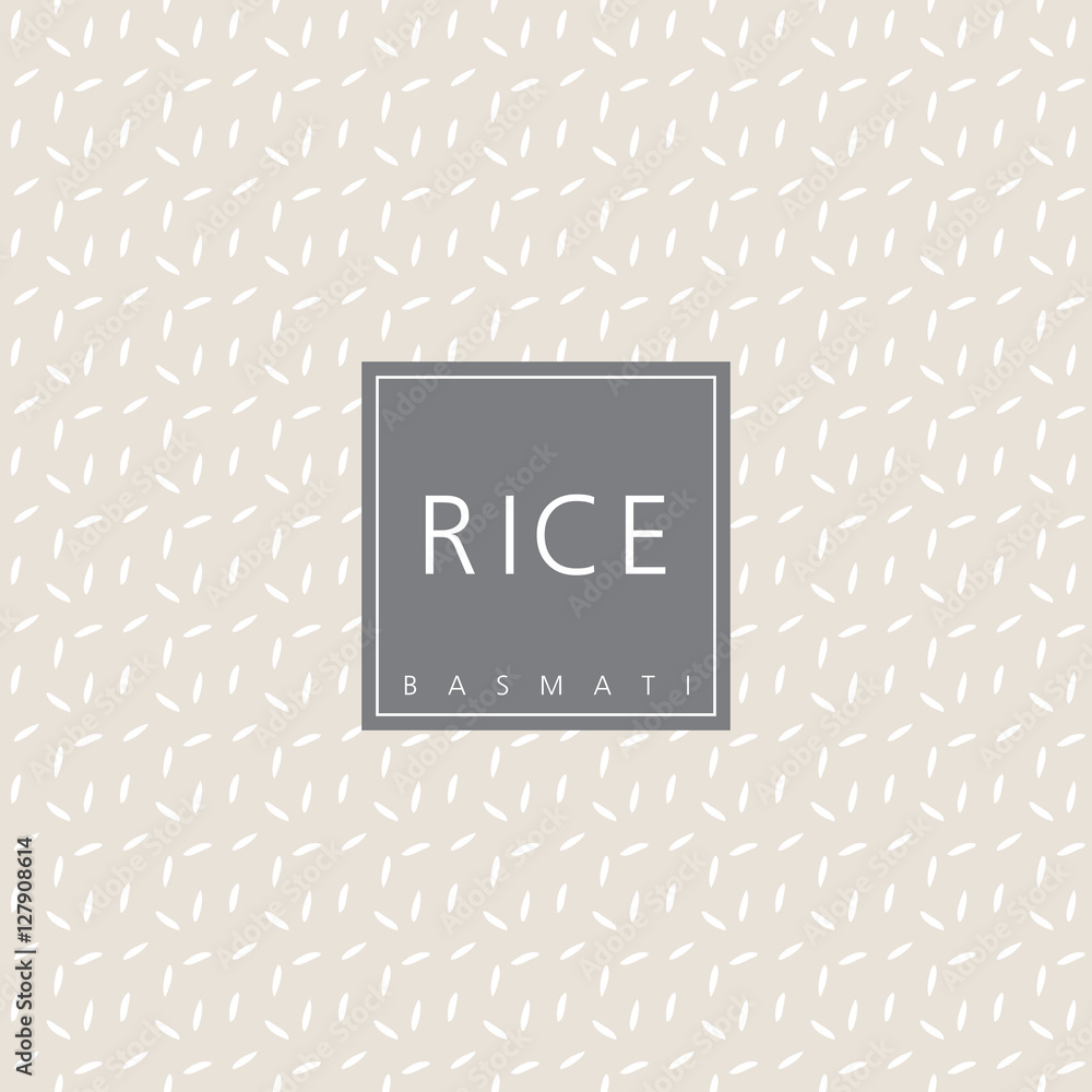 Rice package design element. Template. Seamless pattern - swatch Stock ...