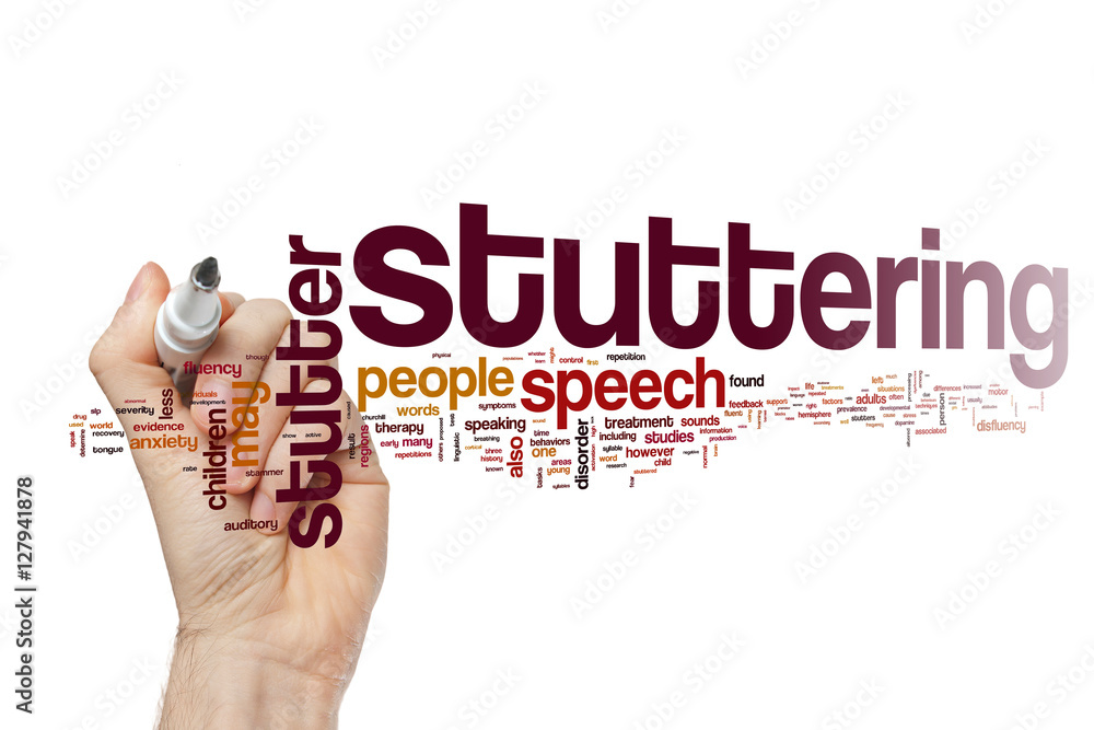 Stuttering word cloud concept foto de Stock | Adobe Stock