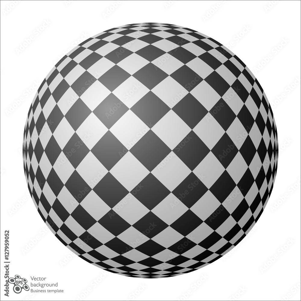 Checkered Pattern Ball #Vector Graphic Stock Vector | Adobe Stock