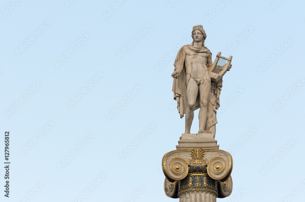 Apollo statue_left space Stock-Foto | Adobe Stock
