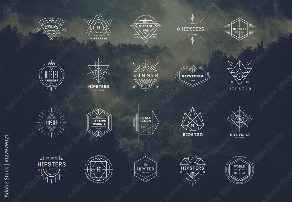 20 Trendy Logo Layouts 3 Stock Template | Adobe Stock
