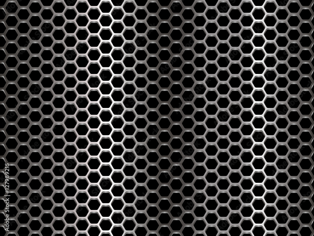 Metal background. Honeycomb pattern. Vector Illustration Stock Vector ...
