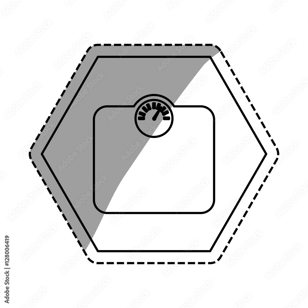 weight body balance icon vector illustration graphic design Stock ...