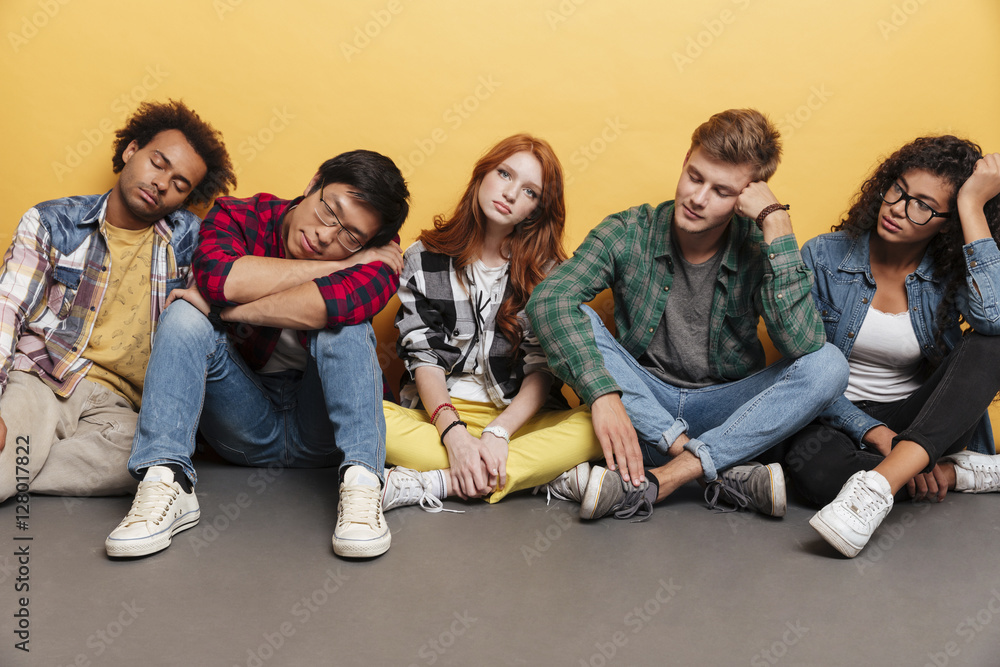Group Of People Sitting Down