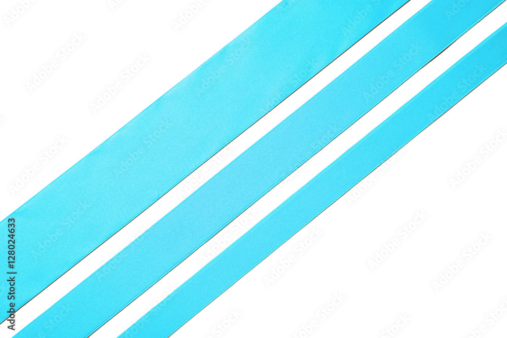 Diagonal ribbons on white background Stock Photo | Adobe Stock