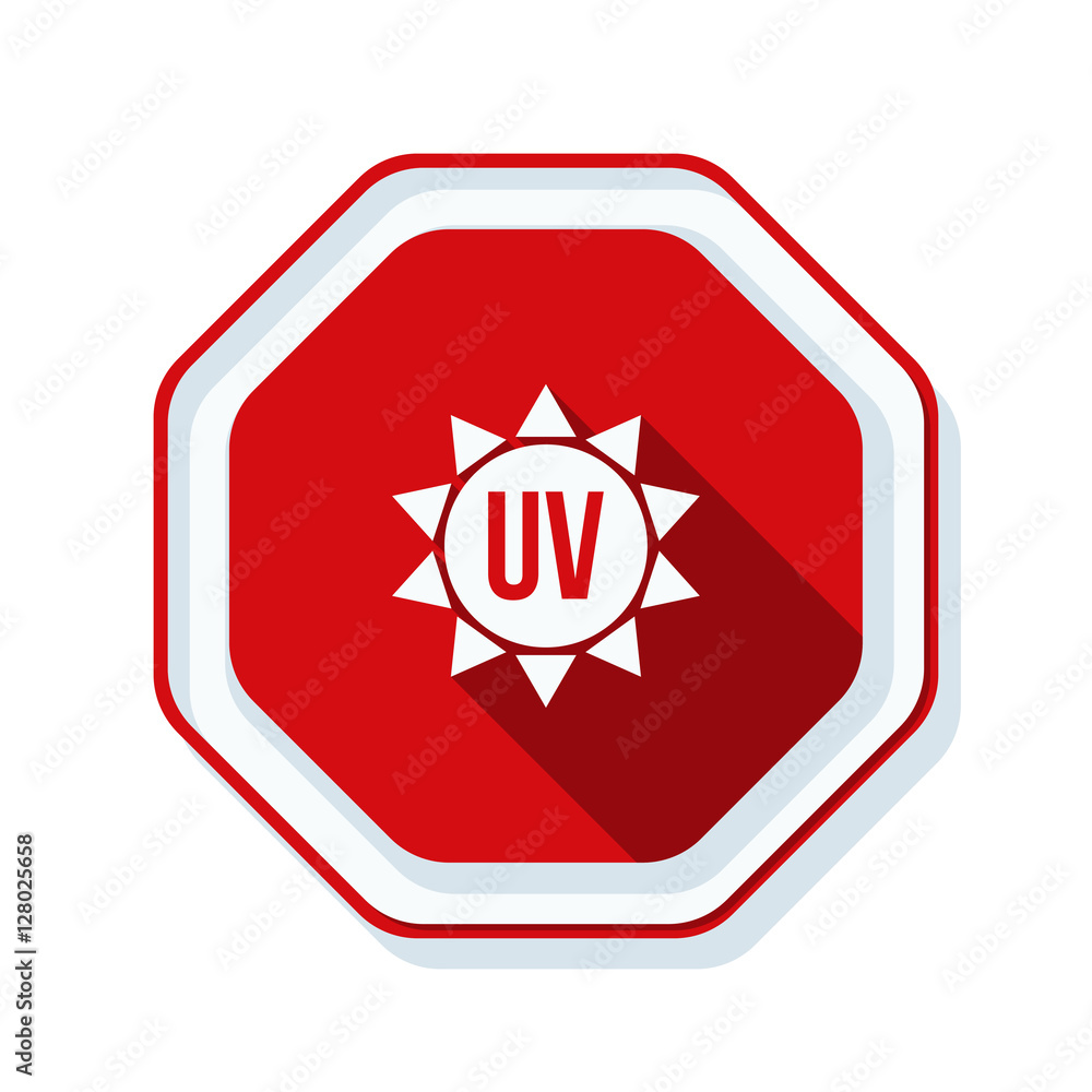 UV Ultraviolet hazard sign Stock Vector | Adobe Stock