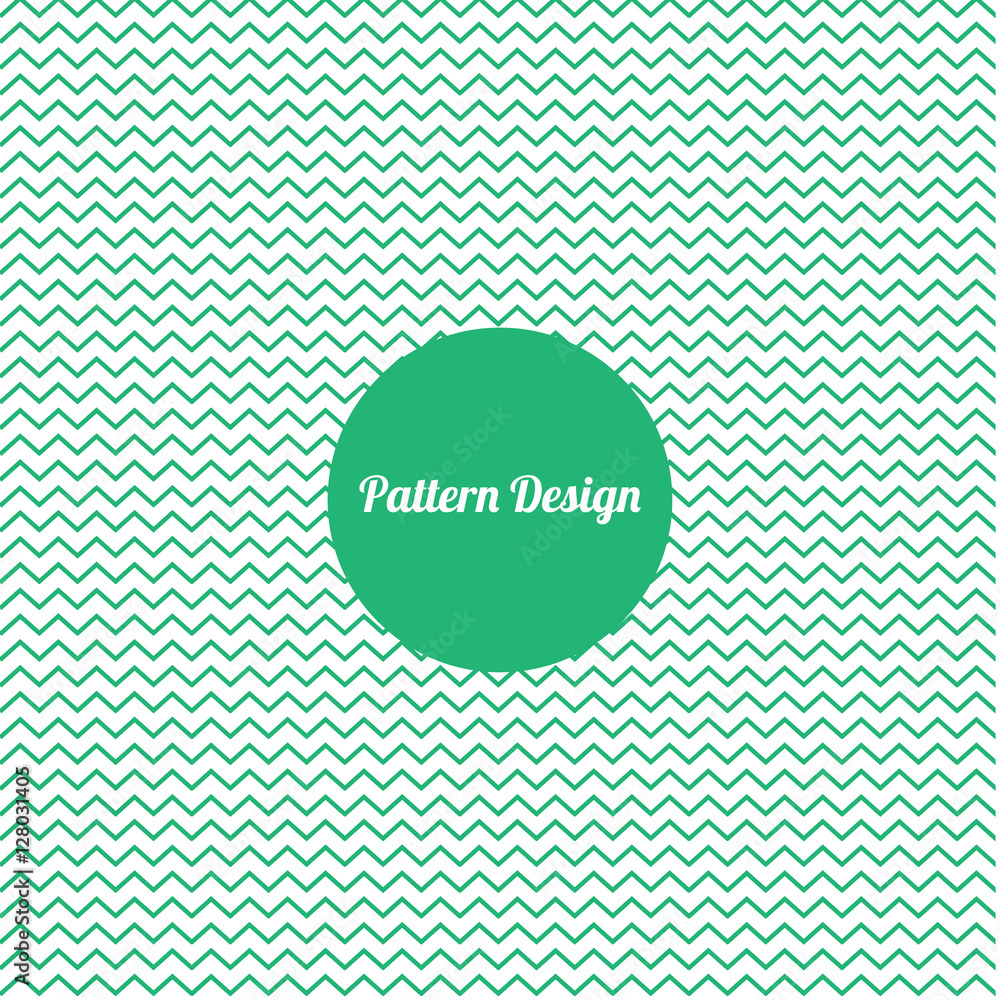 Wavy pattern design: green texture vector image on white background ...