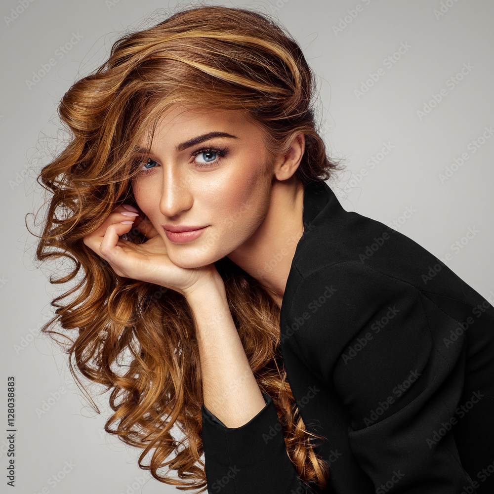 Portrait of beautiful female model Stock-Foto | Adobe Stock