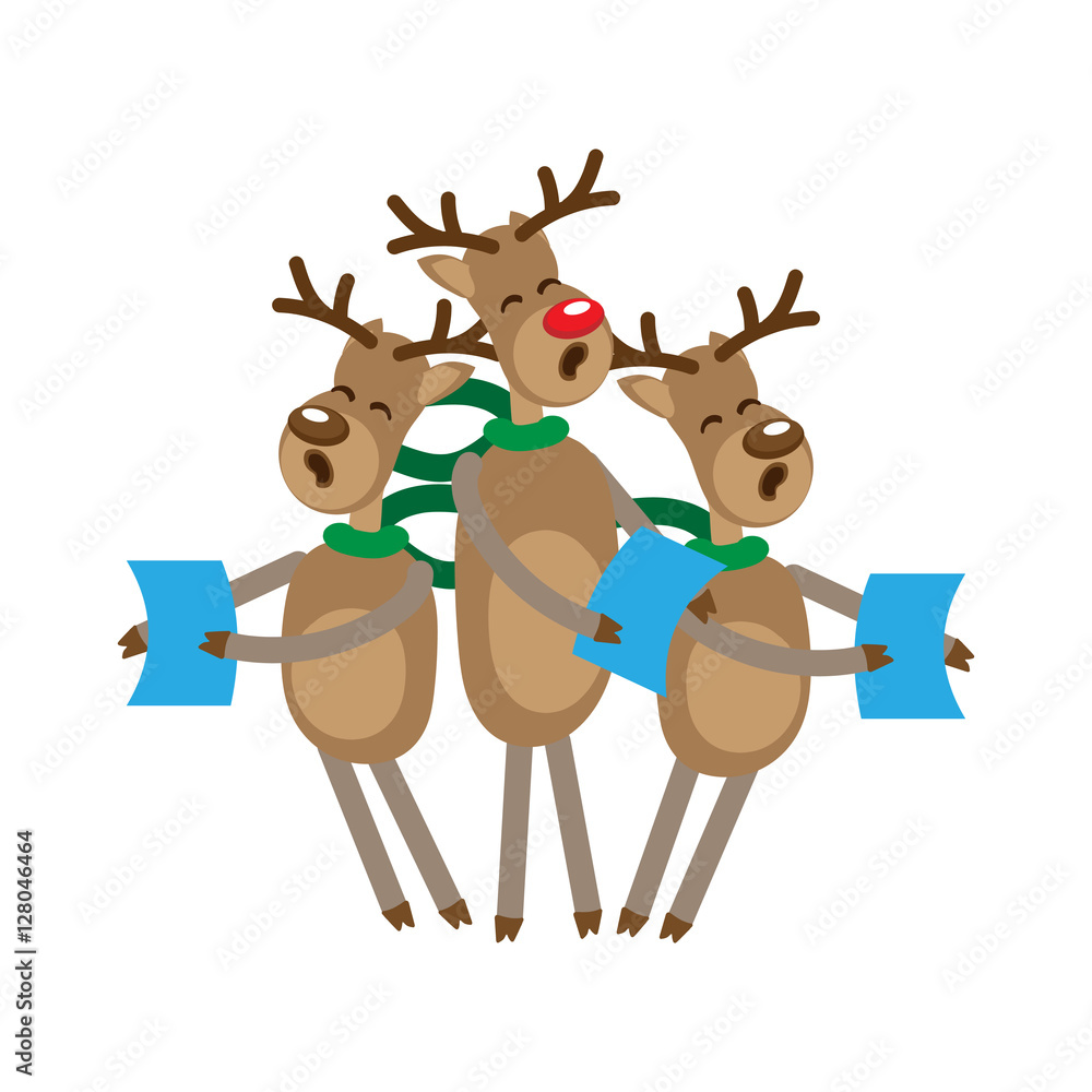 White Christmas Singing Reindeers at Evelyn Lowman blog