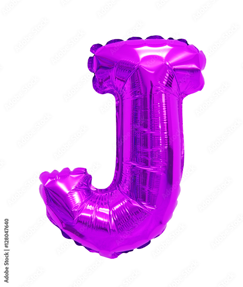 Letter j English alphabet purple, violet Stock Photo | Adobe Stock