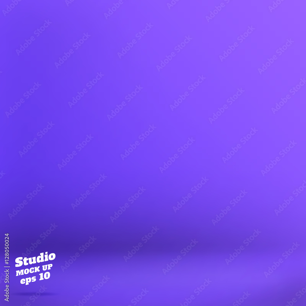 Vector,Empty vivid purple color studio room background ,Template Stock ...