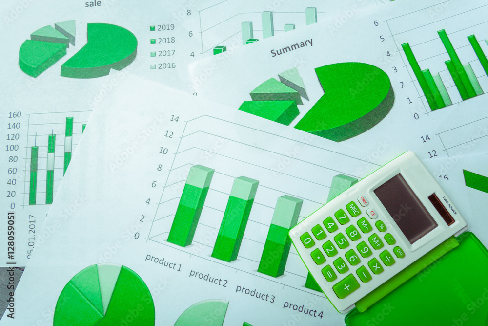Graphical chart analysis Stock Photo | Adobe Stock