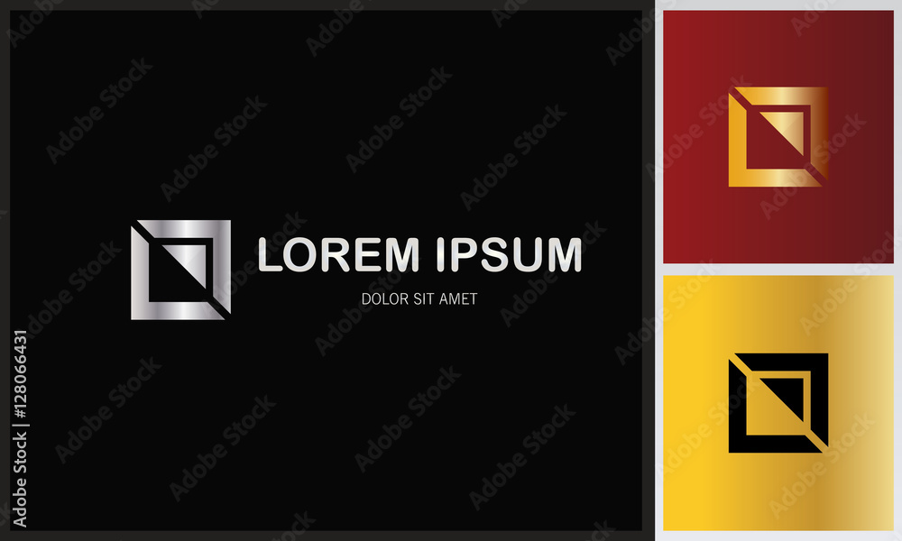 square company logo Stock Vector | Adobe Stock