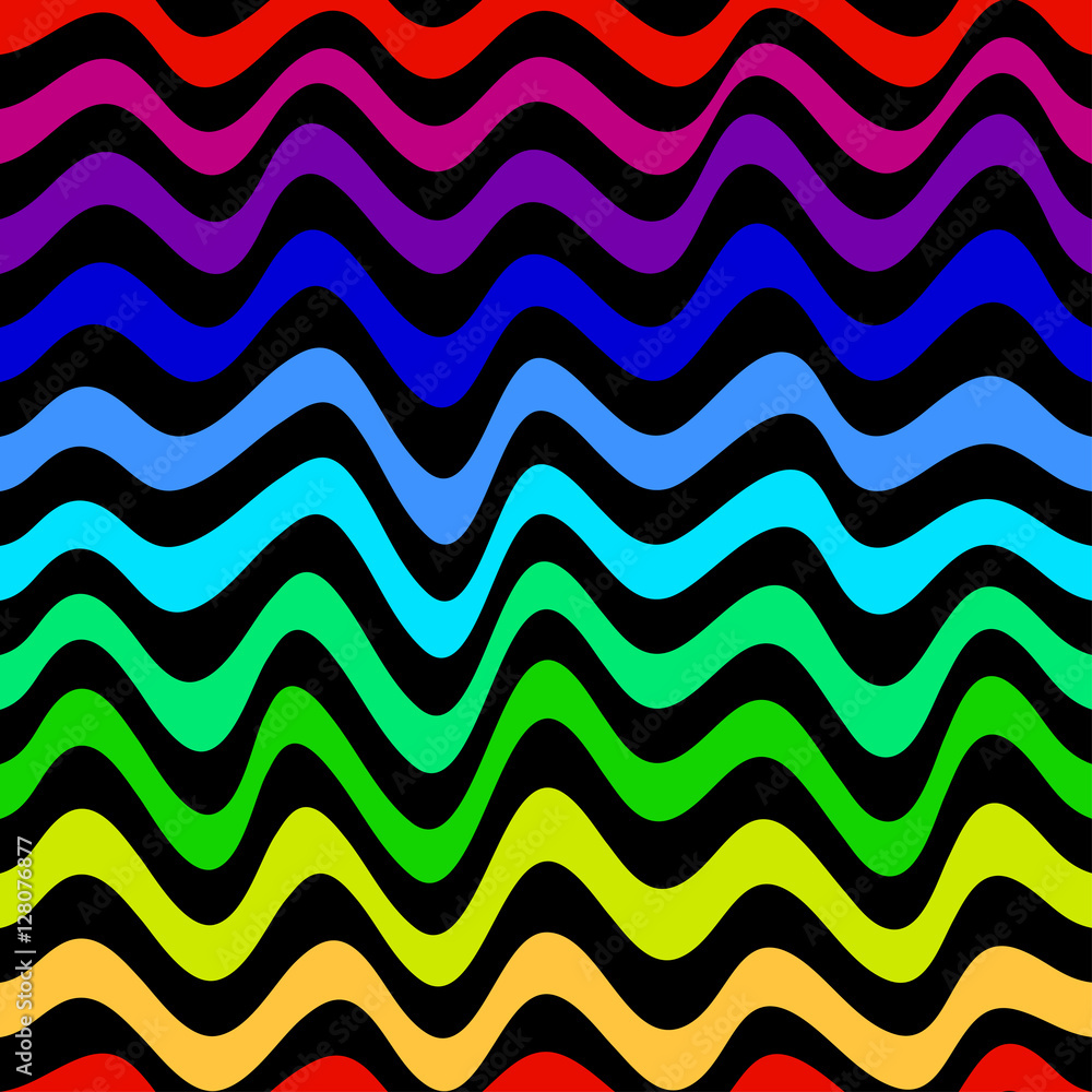 Vector illustration of a seamless repeating pattern abstract waves ...