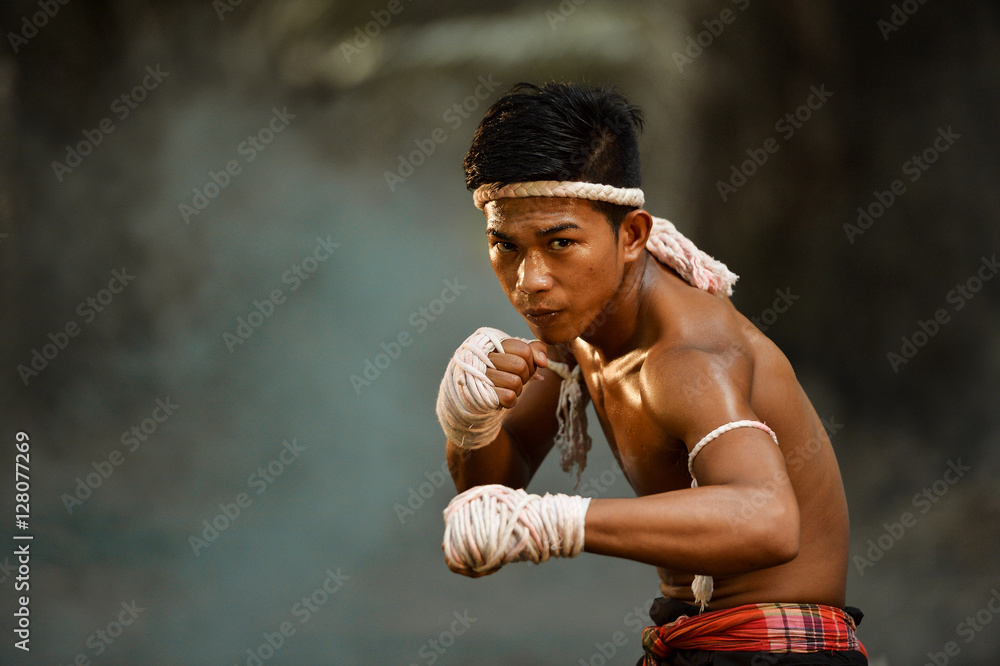 muay thai,Thai boxing vintage style,Thailand Stock-Foto | Adobe Stock