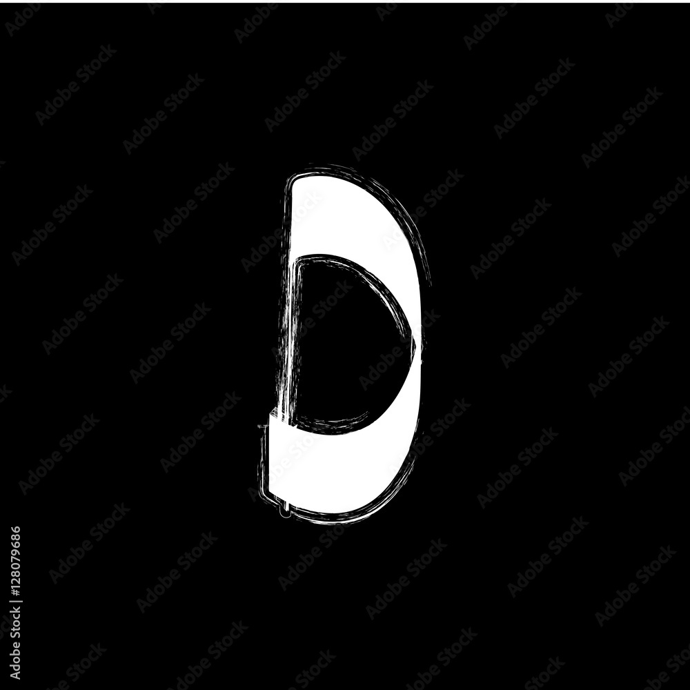 Letter D Graffiti Style