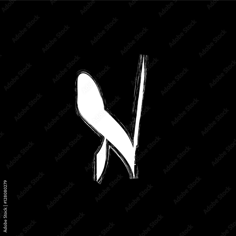 The Letter N In Graffiti Font
